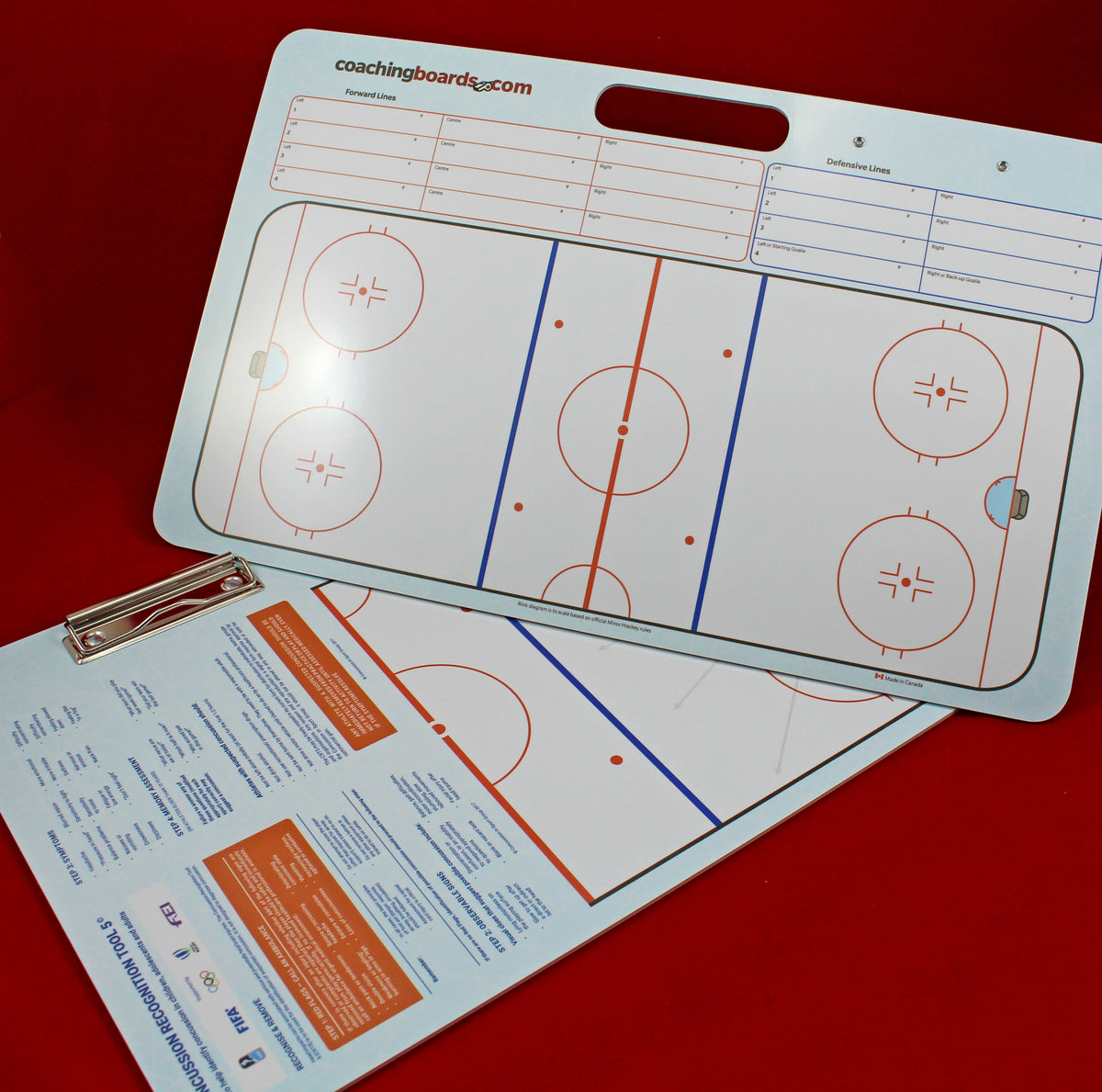 Hockey 2 Sided Coaching Board -Medium | Coaching Boards ...