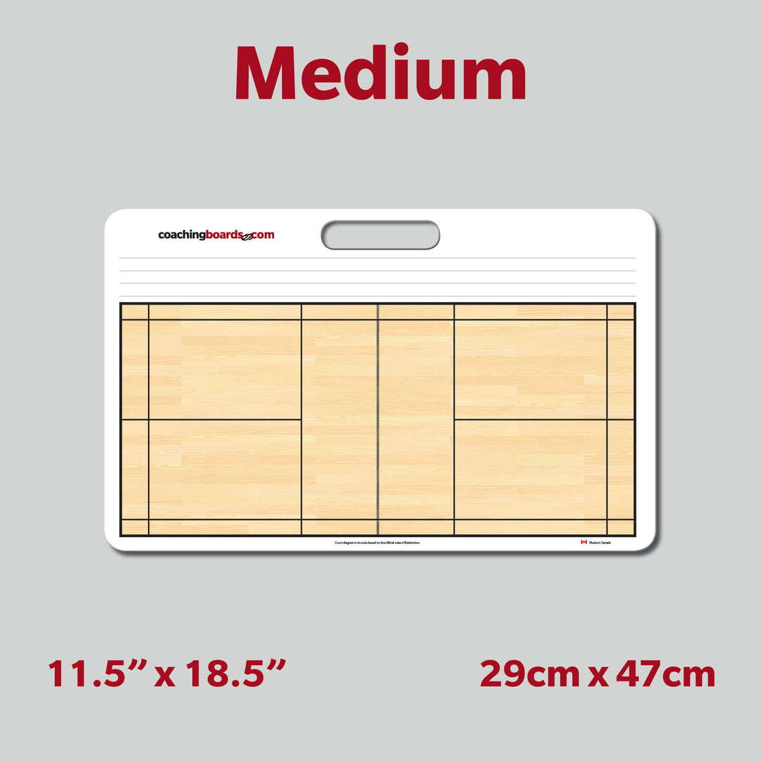 Badminton - Medium Dry Erase Board | Coaching Boards – CoachingBoards.com