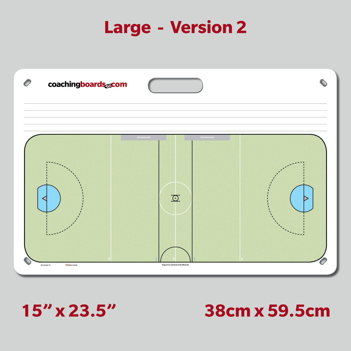 Indoor Box Lacrosse Dry Erase Coaching Board - Large | Coaching Boards ...