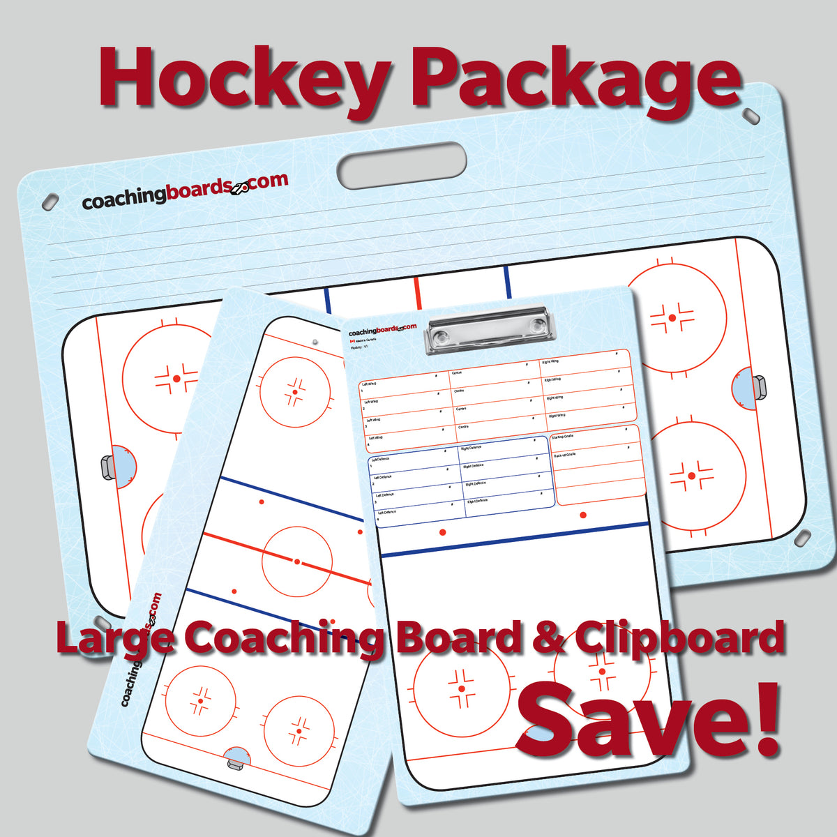 Hockey Coaching Board Full Package | Coaching Boards – CoachingBoards.com