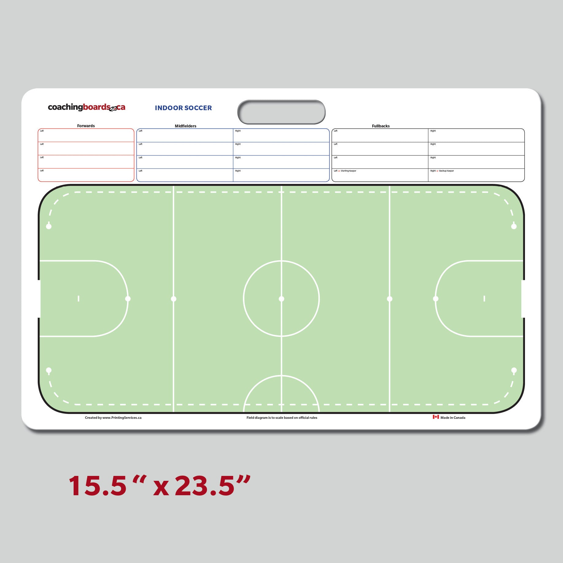 Indoor Soccer Dry Erase Coaching Board - Large | Coaching Boards ...